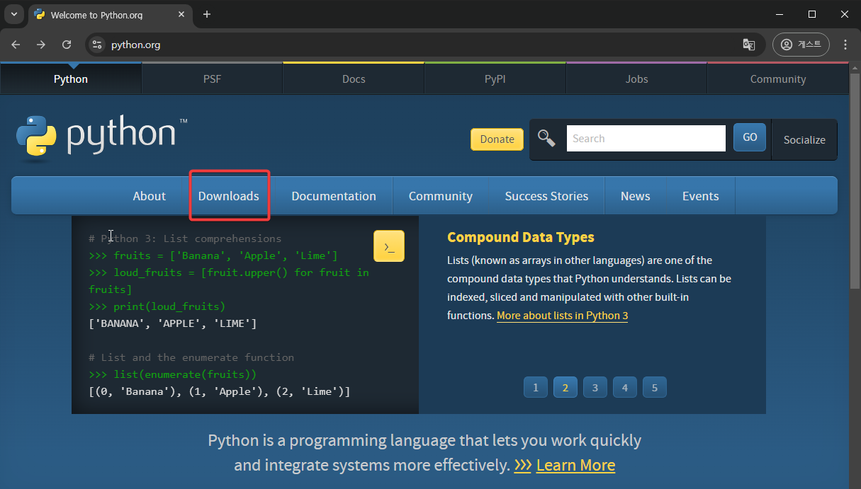 python 설치 - Eugene's Blog